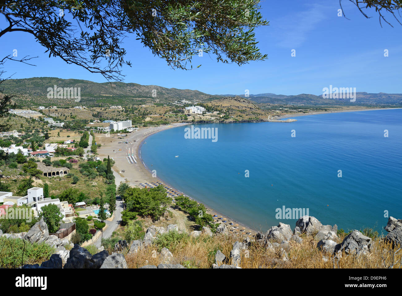 Kalathos beach hi-res stock photography and images - Alamy