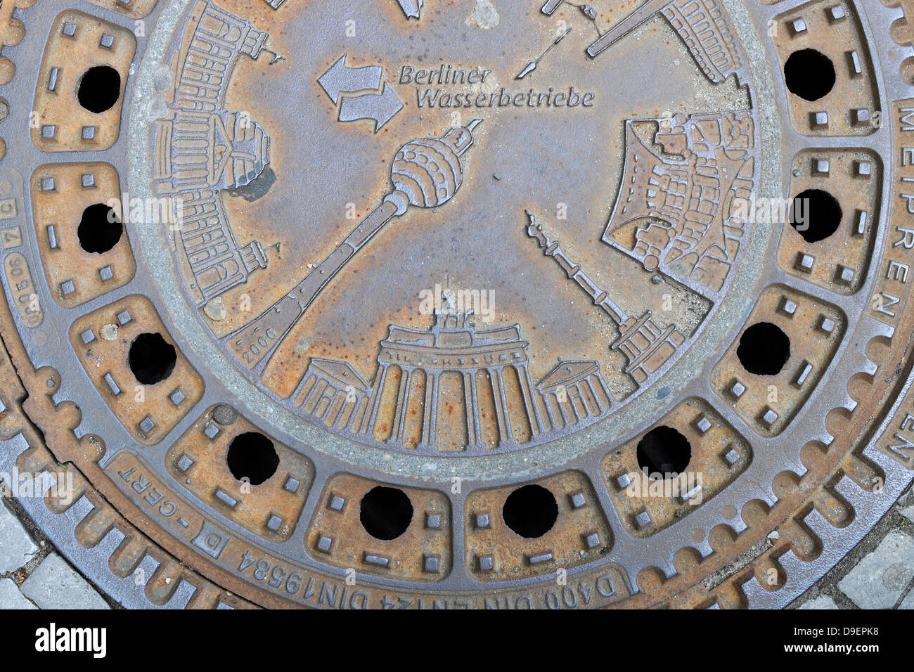 various Berlin landmarks like the Brandenburg Gate, television tower ...