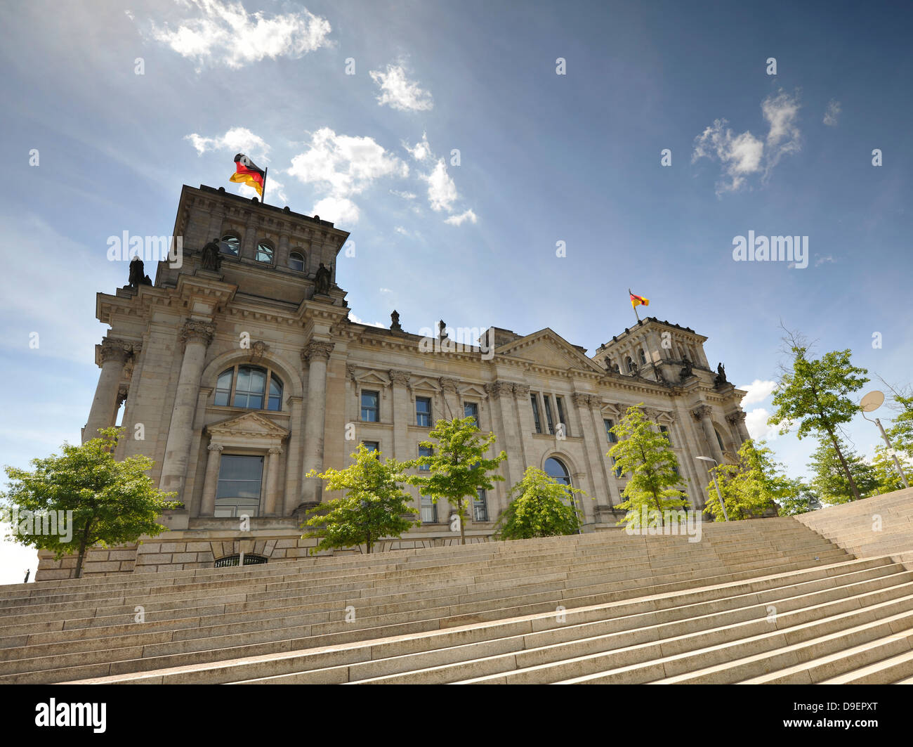 Reichstag building, the German Bundestag, government quarter, Berlin ...