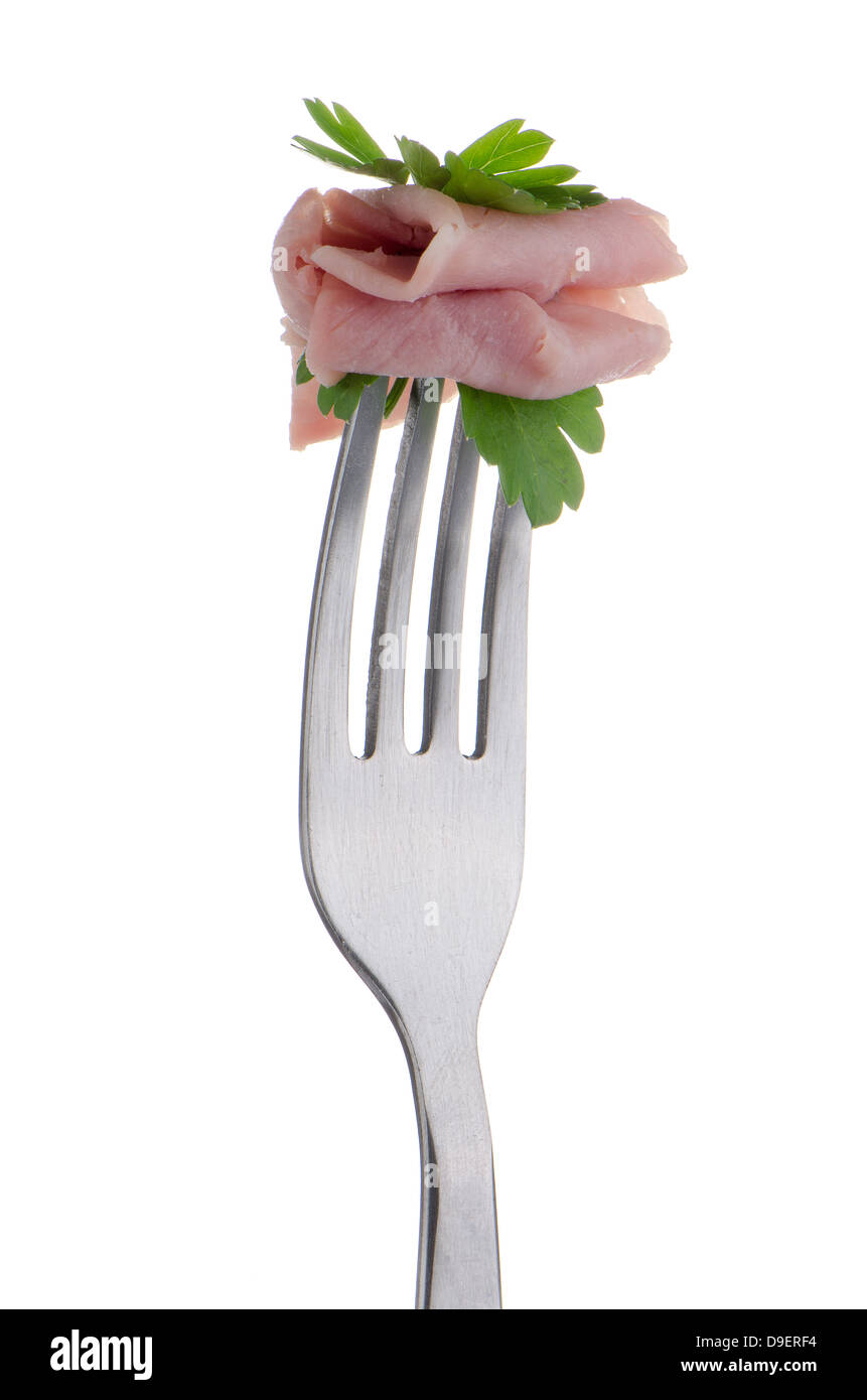 Skewered on fork hi-res stock photography and images - Alamy