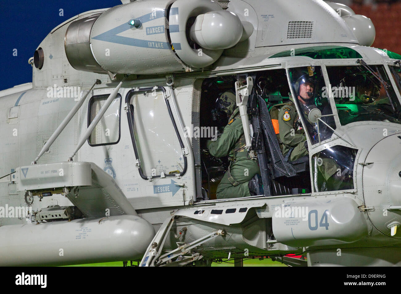 Royal New Zealand Navy Seasprite Helicopter Stock Photo - Alamy
