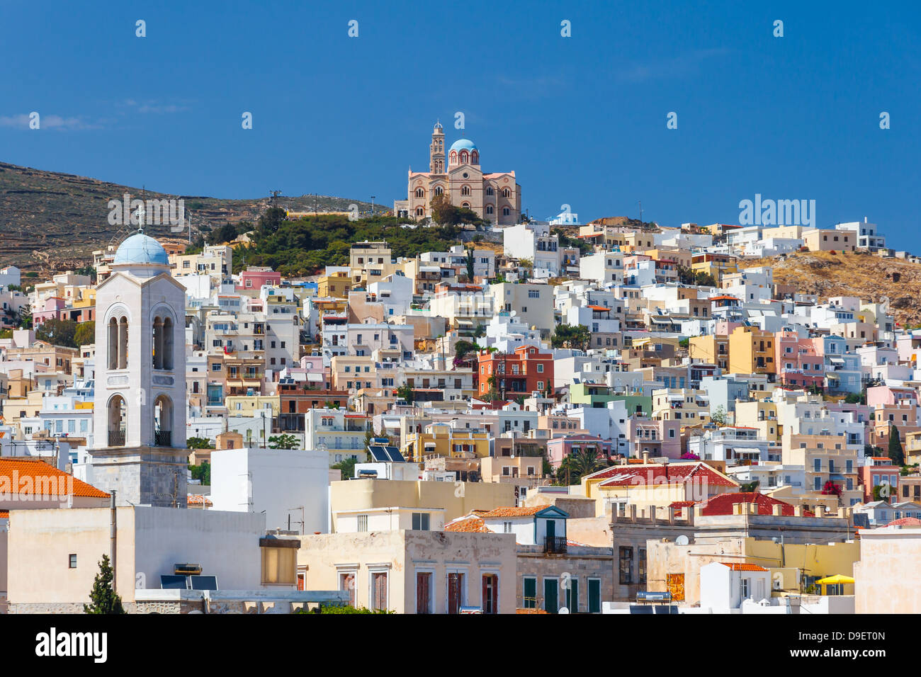 Ermoupolis at Syros island in Greece Stock Photo - Alamy