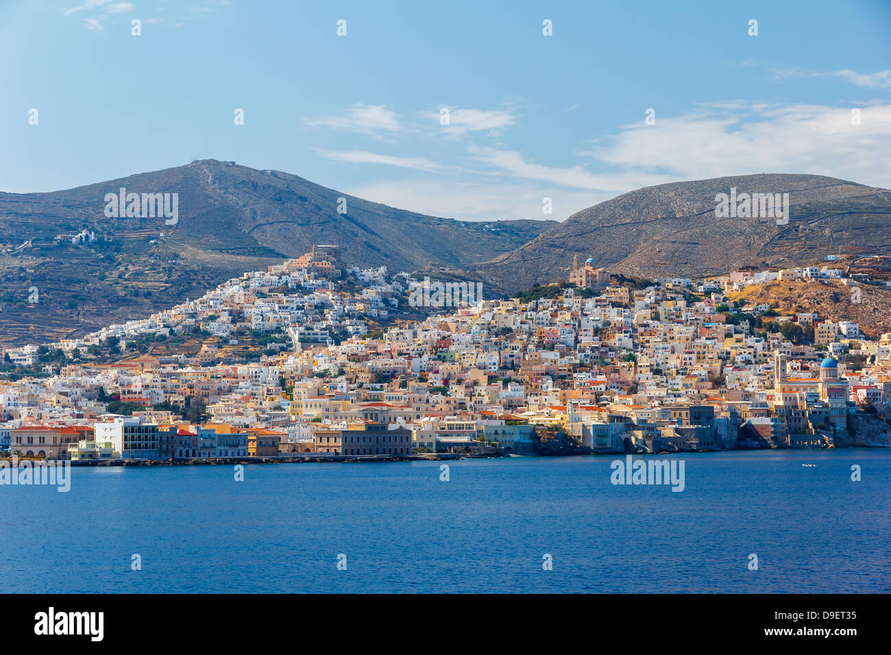 Ermoupolis at Syros island in Greece Stock Photo - Alamy