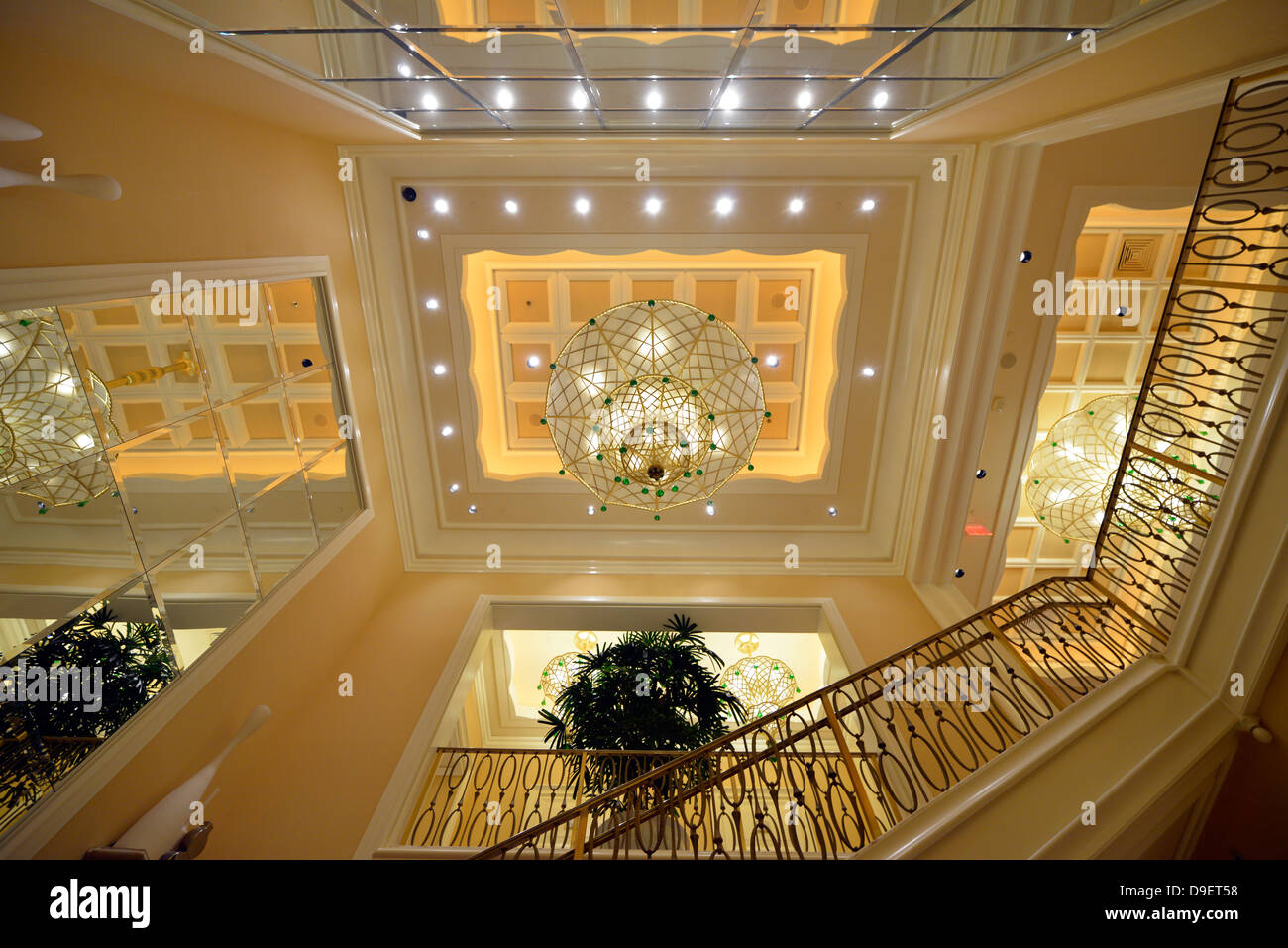 Stair rising conference rooms, five-star hotel casino Encore, Las Vegas ...