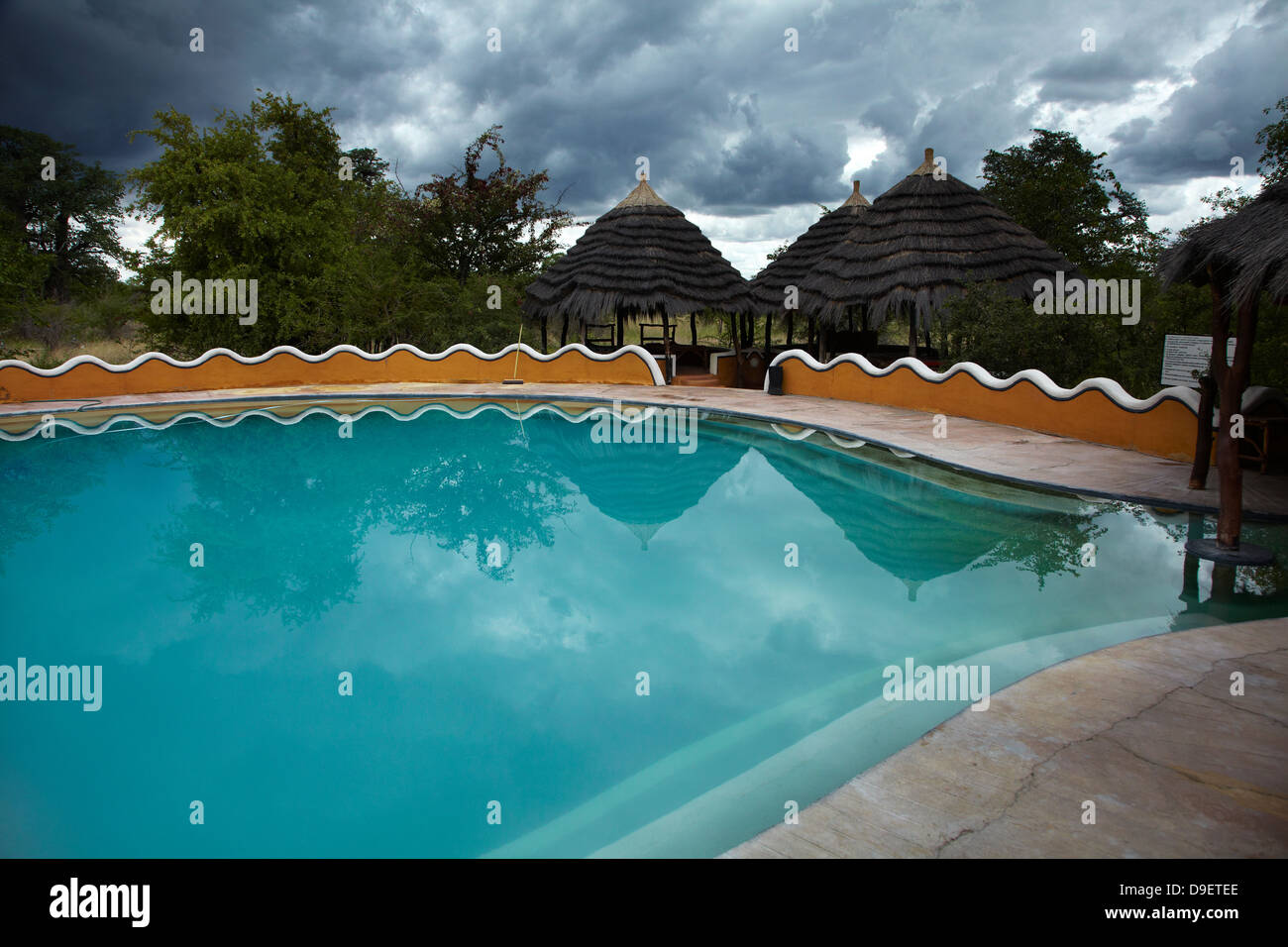 Swimming pool, Planet Baobab, Gweta, Botswana, Africa Stock Photo - Alamy
