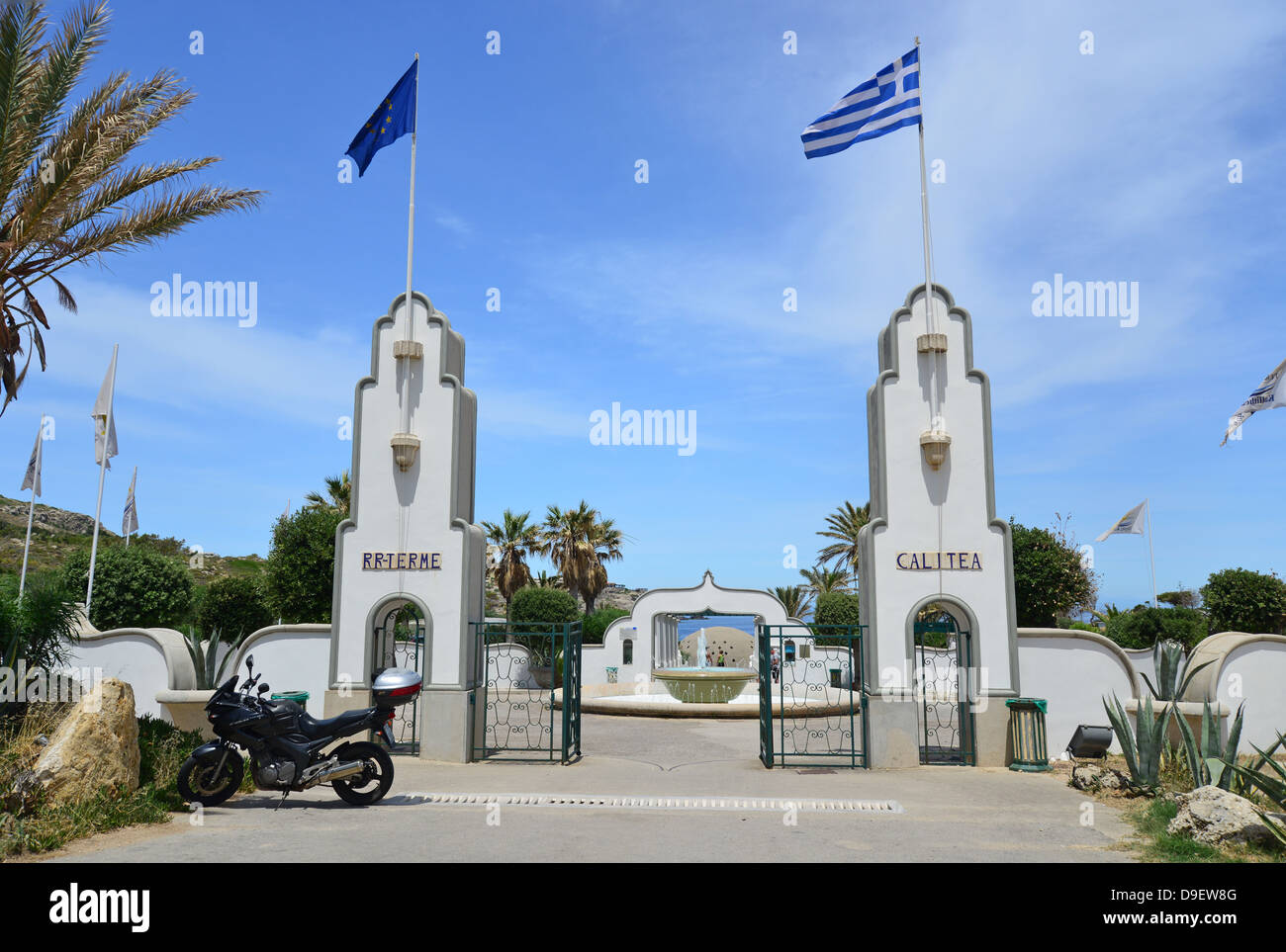 Entrance to Kallithea Thermal Baths, Kallithea, Rhodes (Rodos), The ...