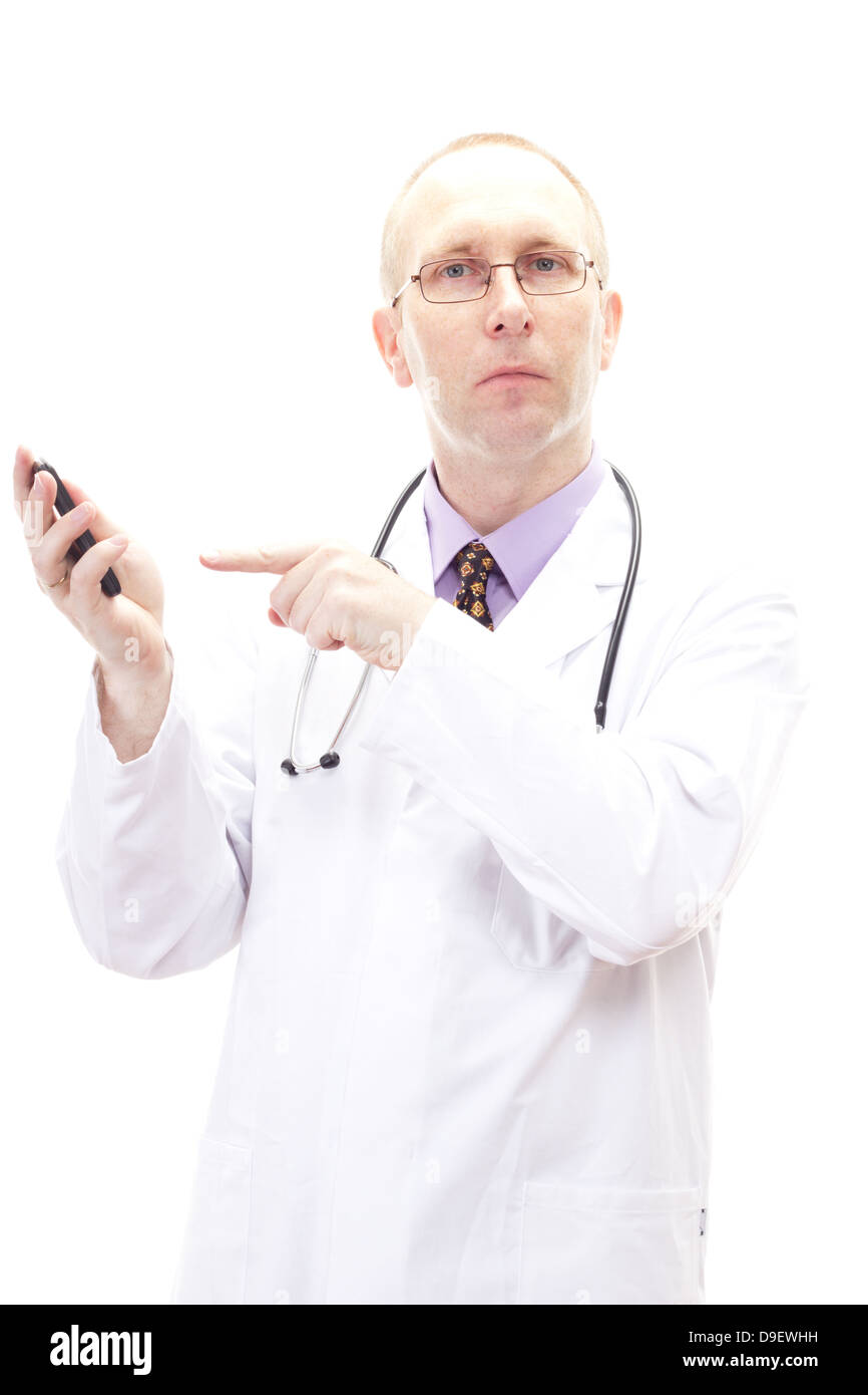 Doctor calling hi-res stock photography and images - Alamy