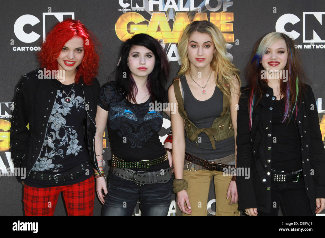 Group Cherri Bomb Cartoon Network 'Hall of Game Awards' held at The ...