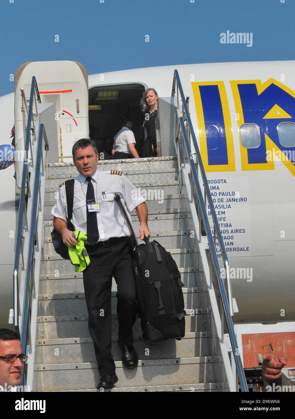 Bruce Dickinson Band members of Iron Maiden arriving in Bali during ...