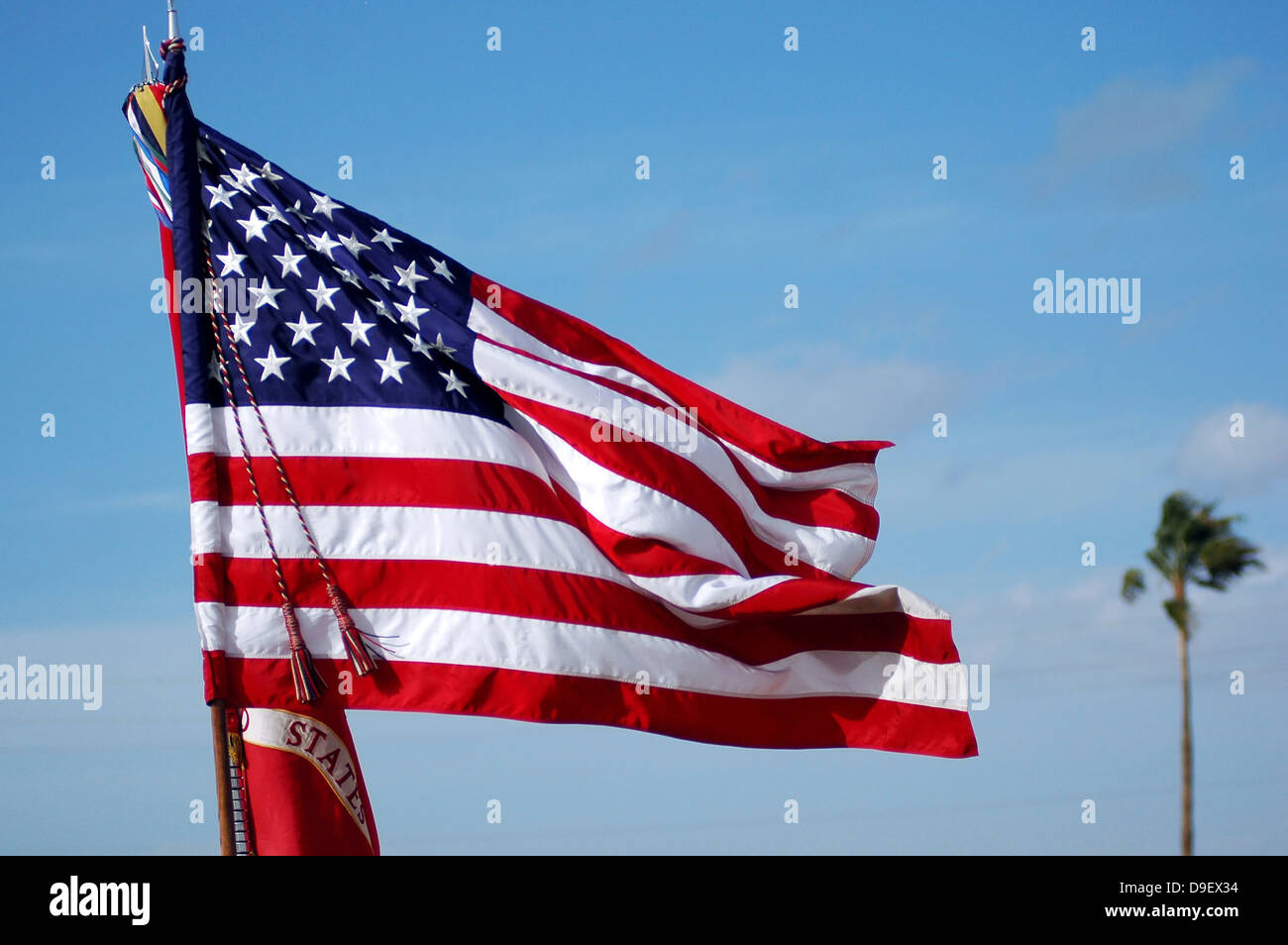 The National Colors and Official Colors of the Marine Corps Stock Photo ...