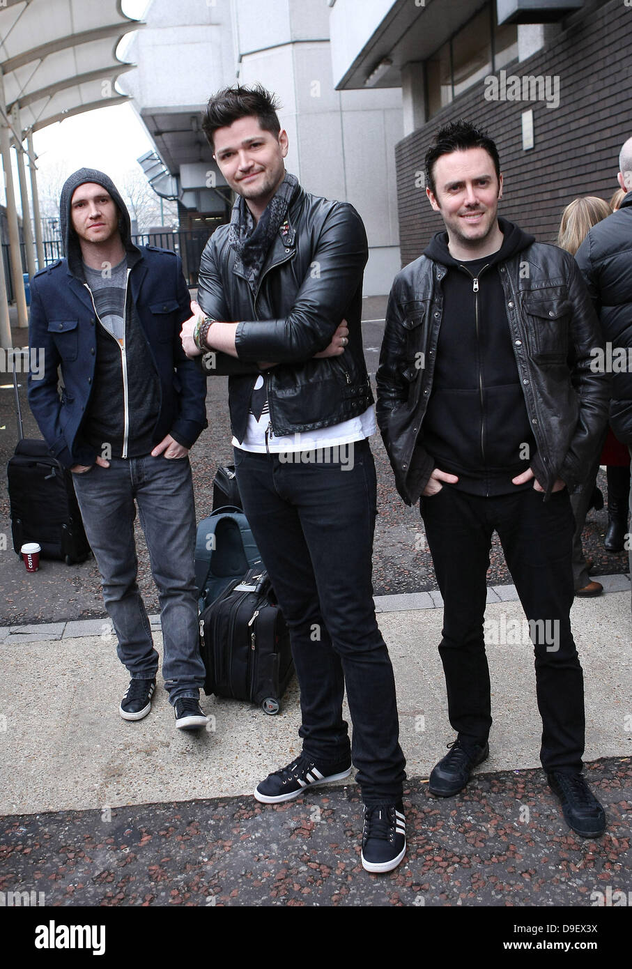 The Script at the ITV studios London, England - 22.02.11 Stock Photo ...