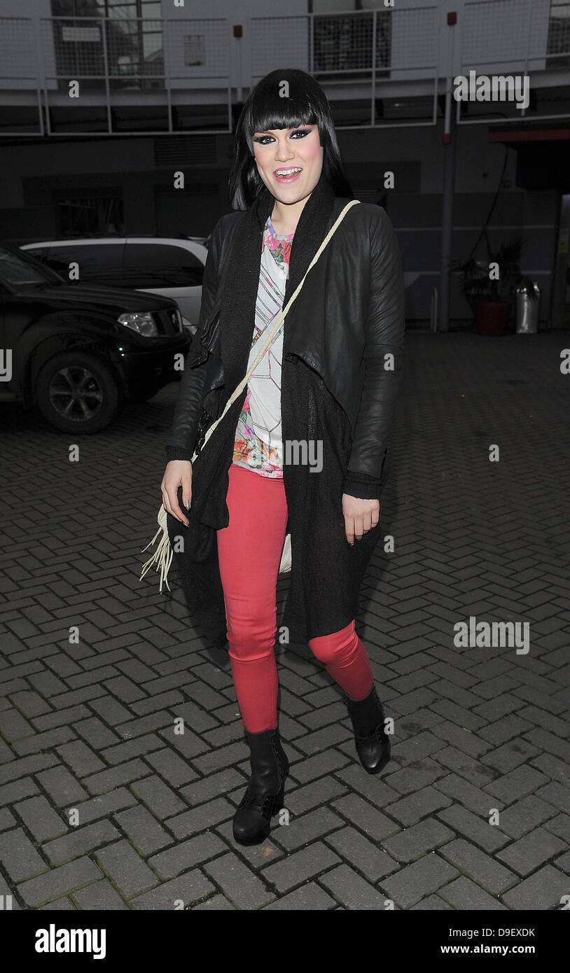 Jessica Cornish aka Jessie J, leaving the MTV studios in Camden, having ...