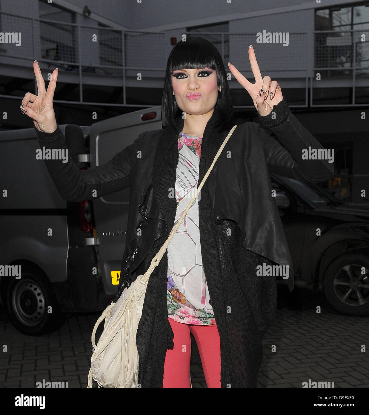 Jessica Cornish aka Jessie J, leaving the MTV studios in Camden, having ...