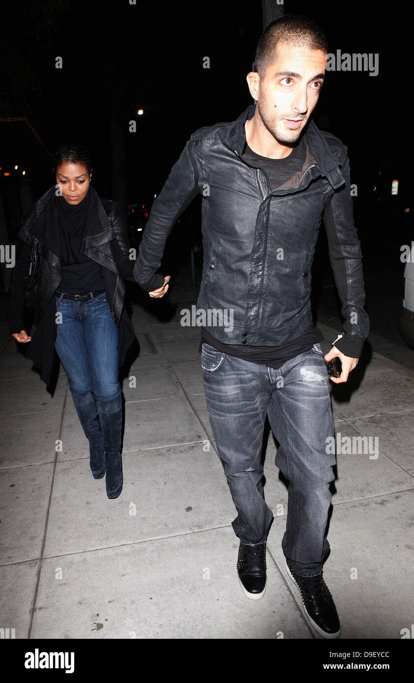 Janet Jackson and her boyfriend Wissam Al Mana leaving Matsuhisa ...