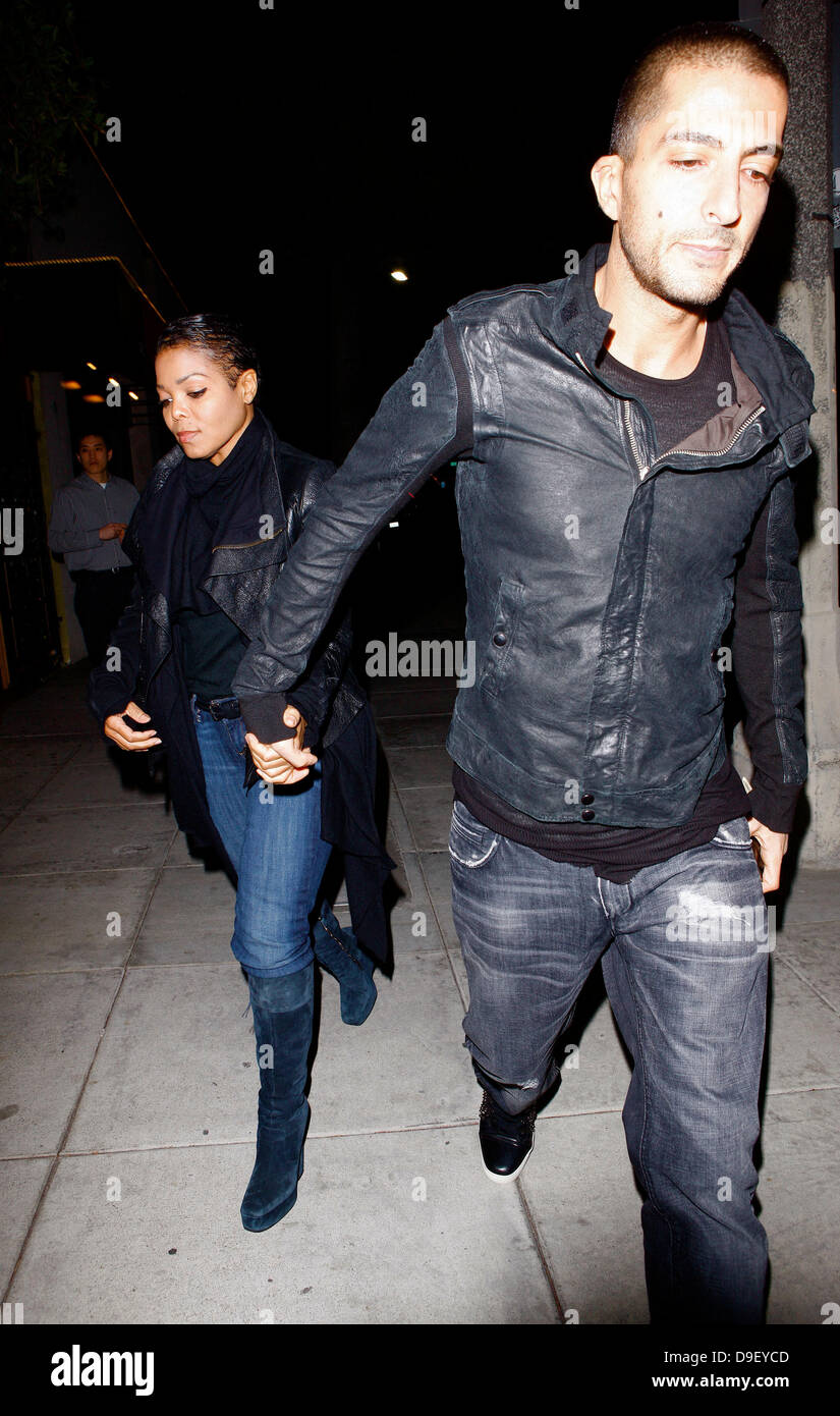 Janet Jackson and her boyfriend Wissam Al Mana leaving Matsuhisa ...
