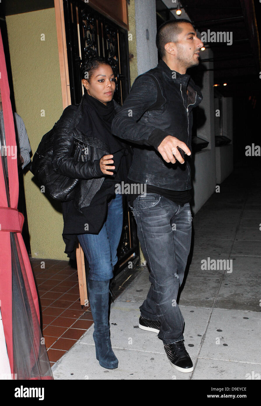 Janet Jackson and her boyfriend Wissam Al Mana leaving Matsuhisa ...