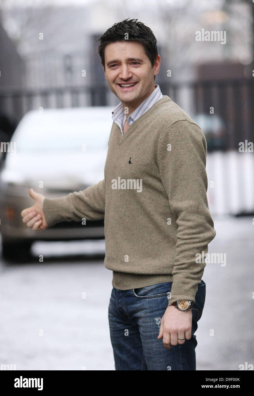 Tom Chambers outside the ITV studios London, England - 23.02.11 Stock ...