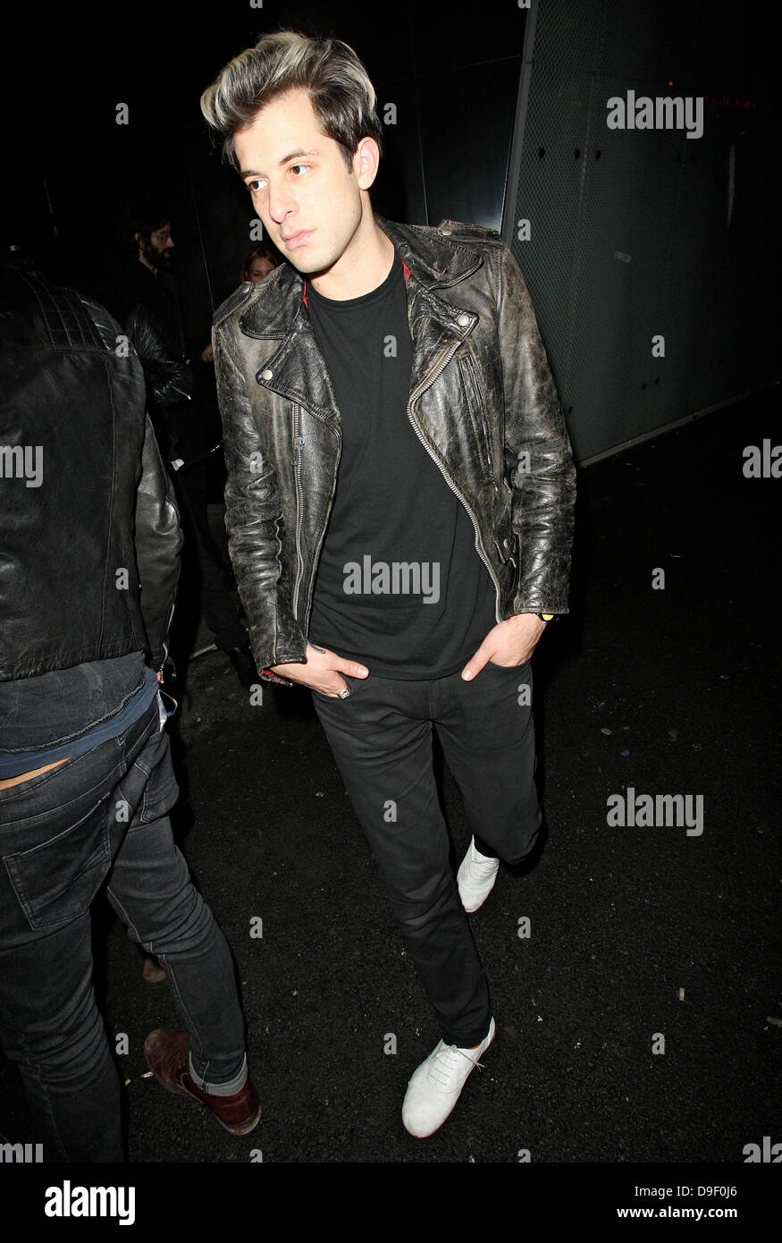 Mark Ronson Celebrities outside the NME Awards after party held at W ...