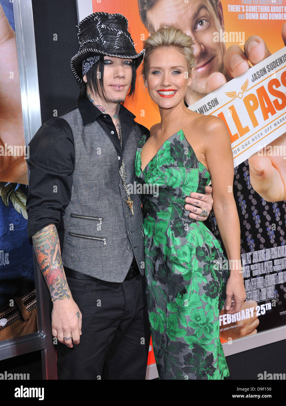 Nicky Whelan And Dj Ashba Los Angeles Premiere Of Warner Bros Pictures
