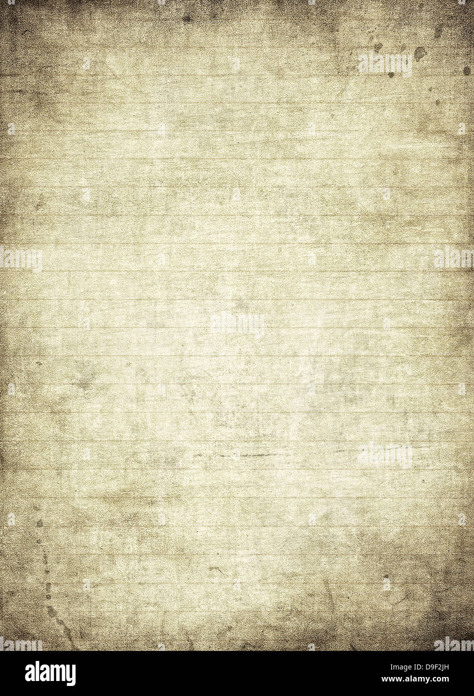 Highly detailed image of a page from old grunge notebook Stock Photo ...