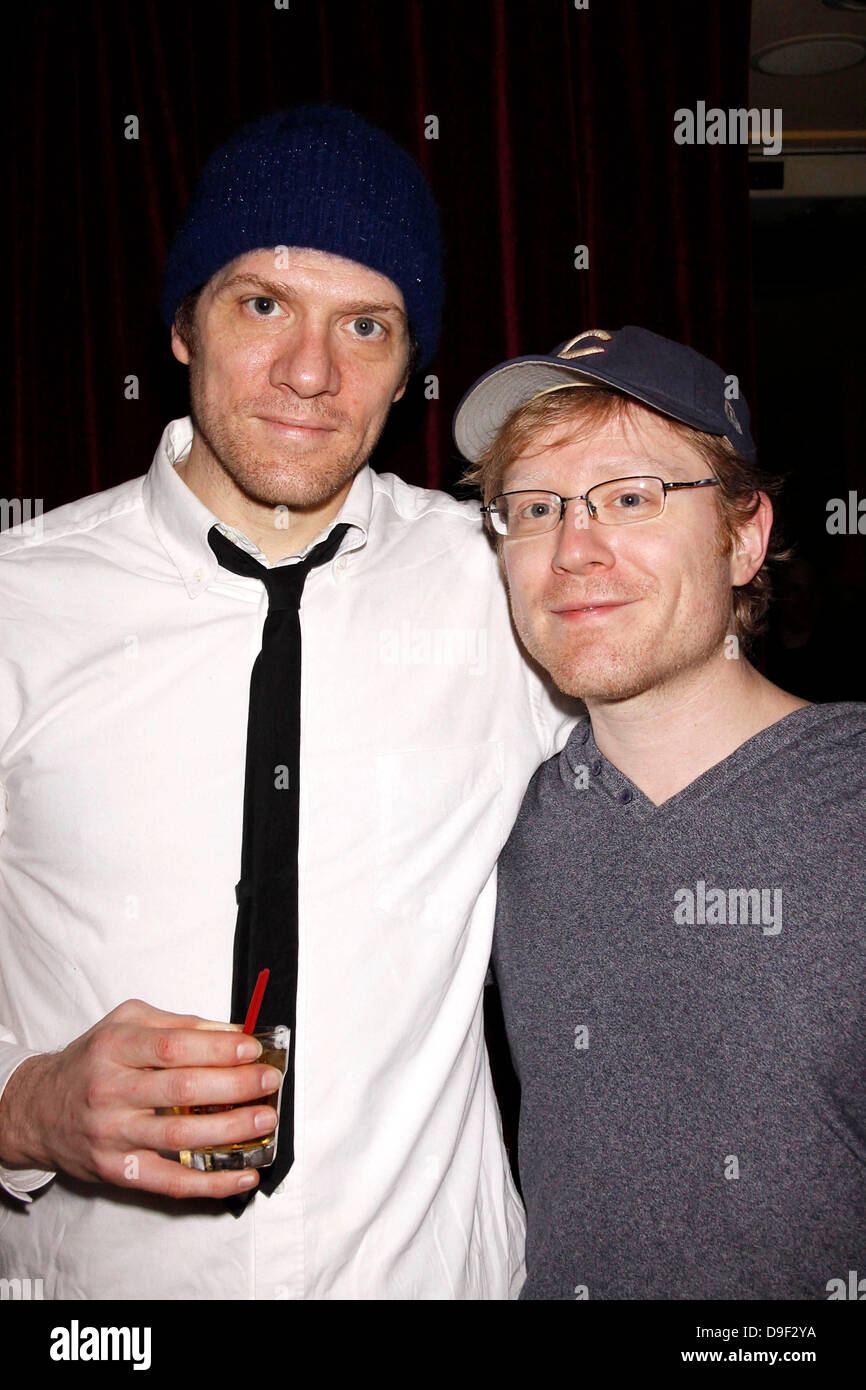 Adam Rapp and his brother Anthony Rapp Opening night after party for ...
