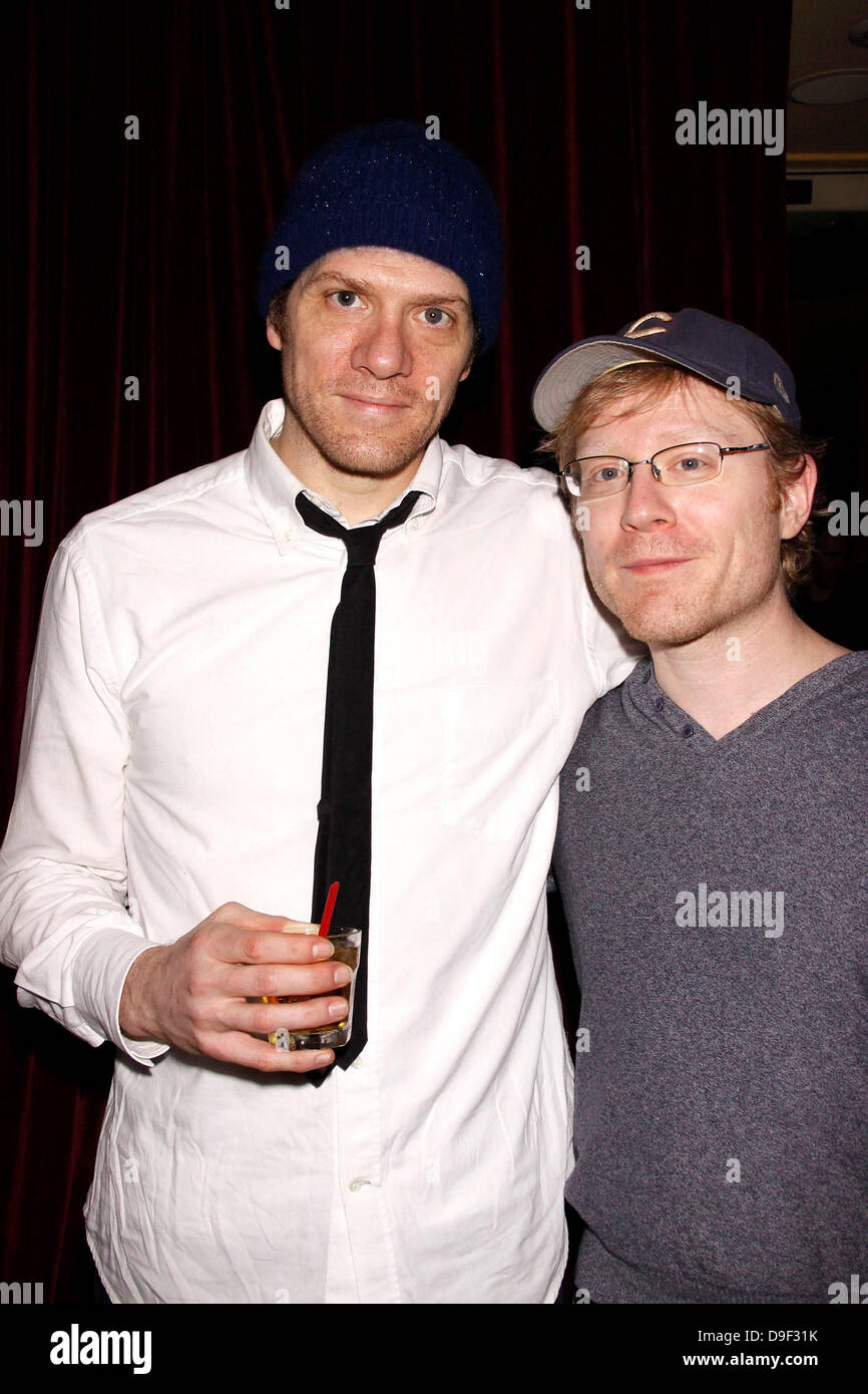 Adam Rapp and his brother Anthony Rapp Opening night after party for ...