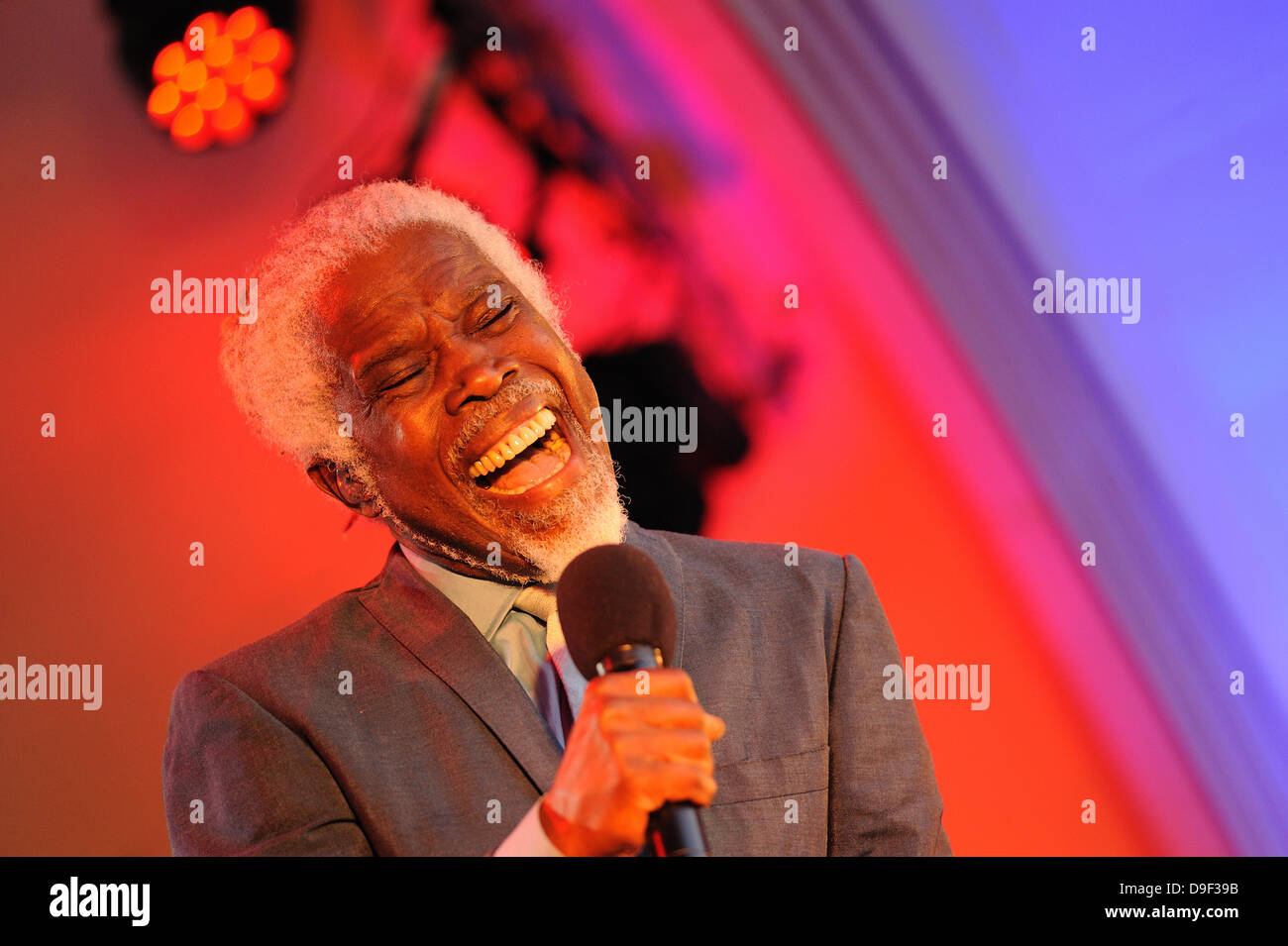 Billy Ocean singing and dancing on stage at The Swindon Bowl Concert ...
