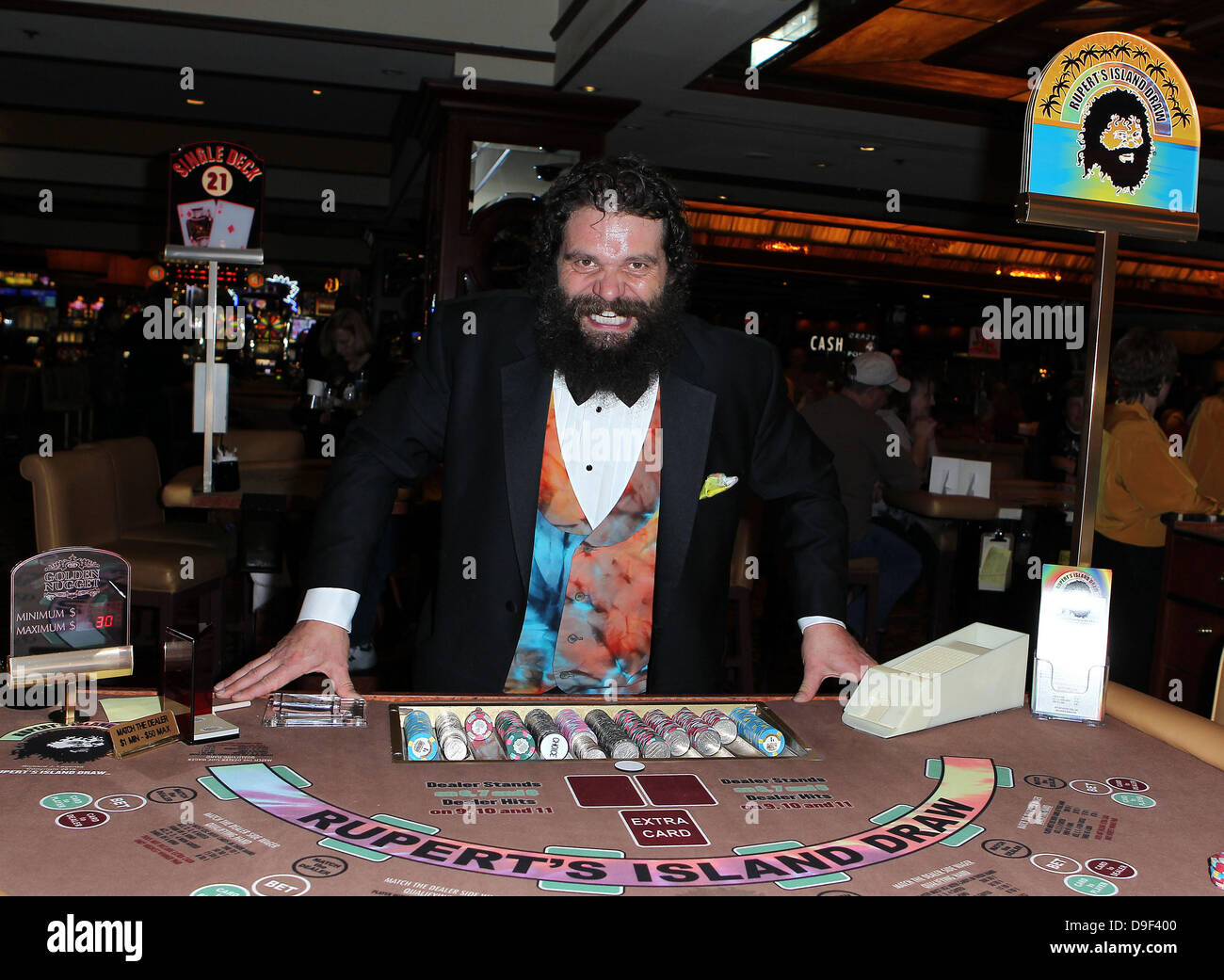 Rupert Boneham signs Autographs for guests and promotes his new game ...