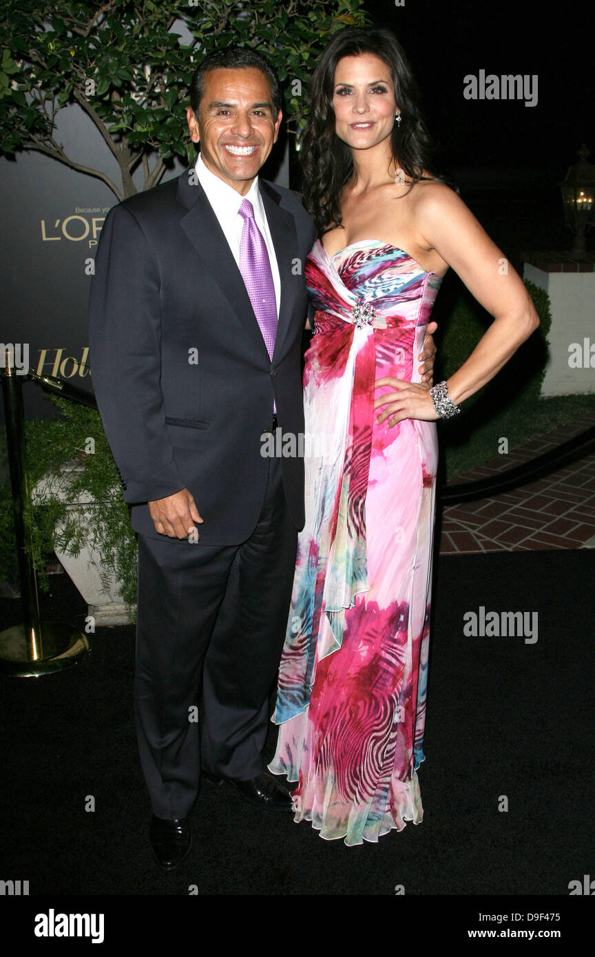 Mayor of Los Angeles Antonio Villaraigosa and Lu Parker The Hollywood ...