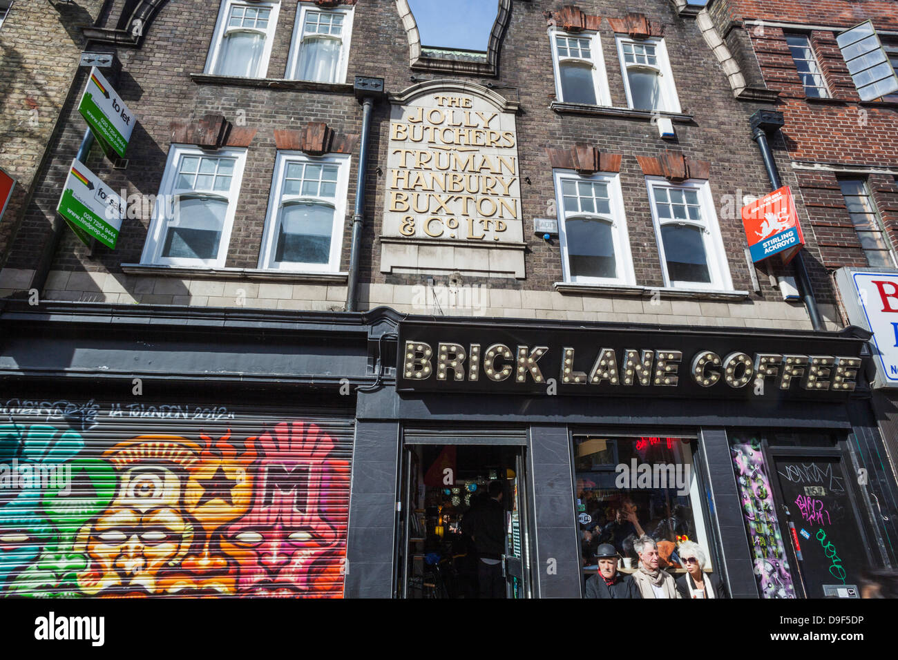 England, London, Shoreditch, Brick Lane, Street Scene Stock Photo - Alamy