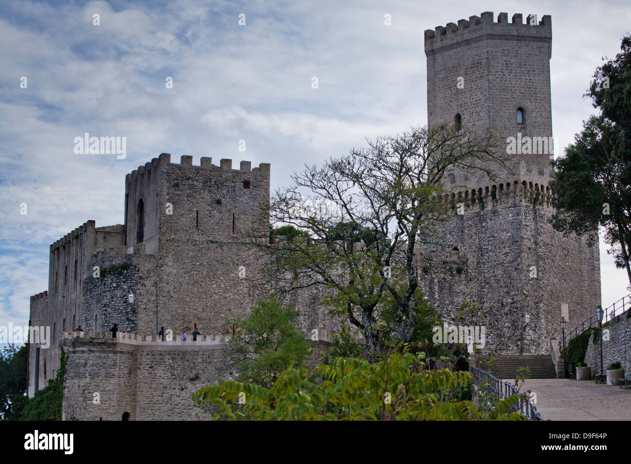 Venus castle in Erice, Sicily Stock Photo - Alamy