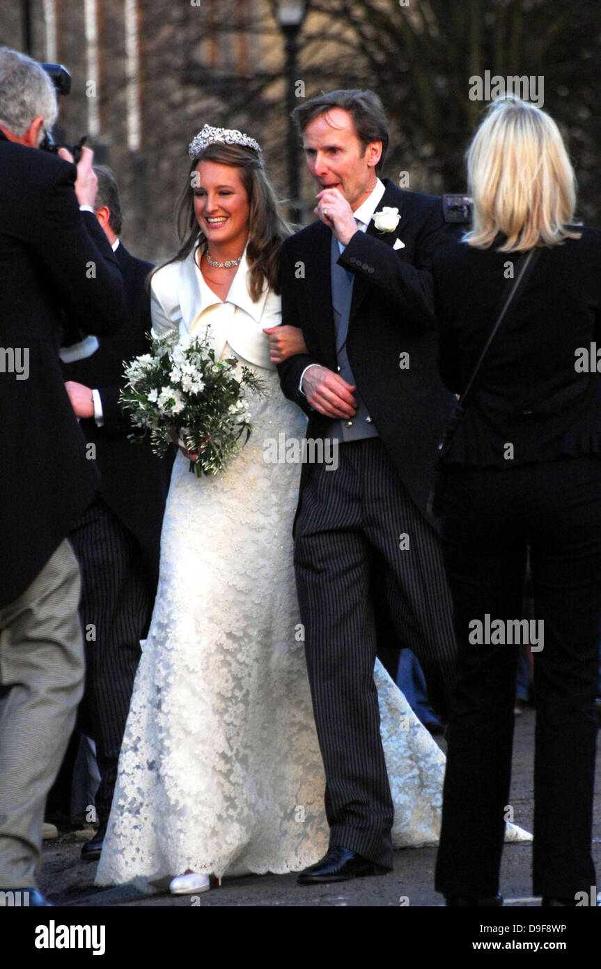 The wedding of Lady Katie Percy and Patrick Valentine at St. Michael's ...