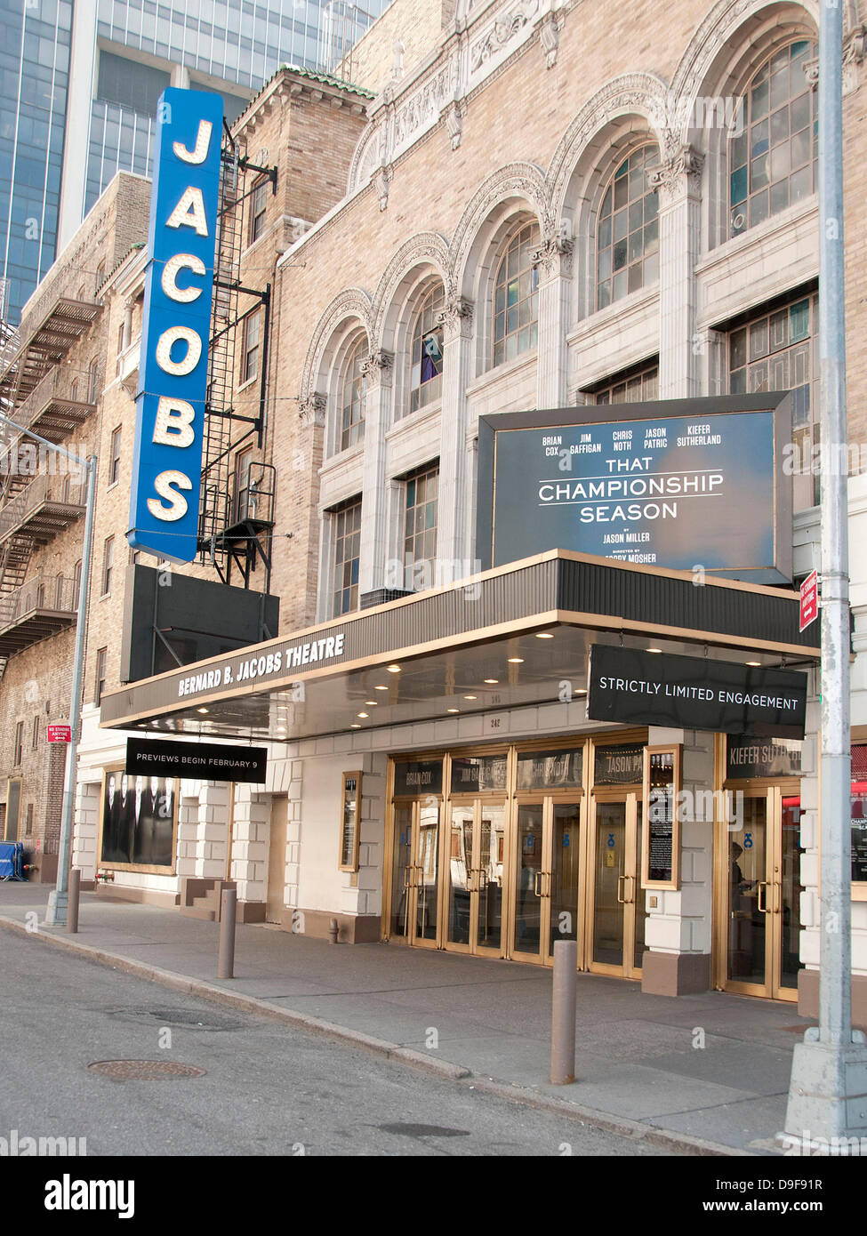 The Bernard Jacobs Theater during the production of 'The Championship ...