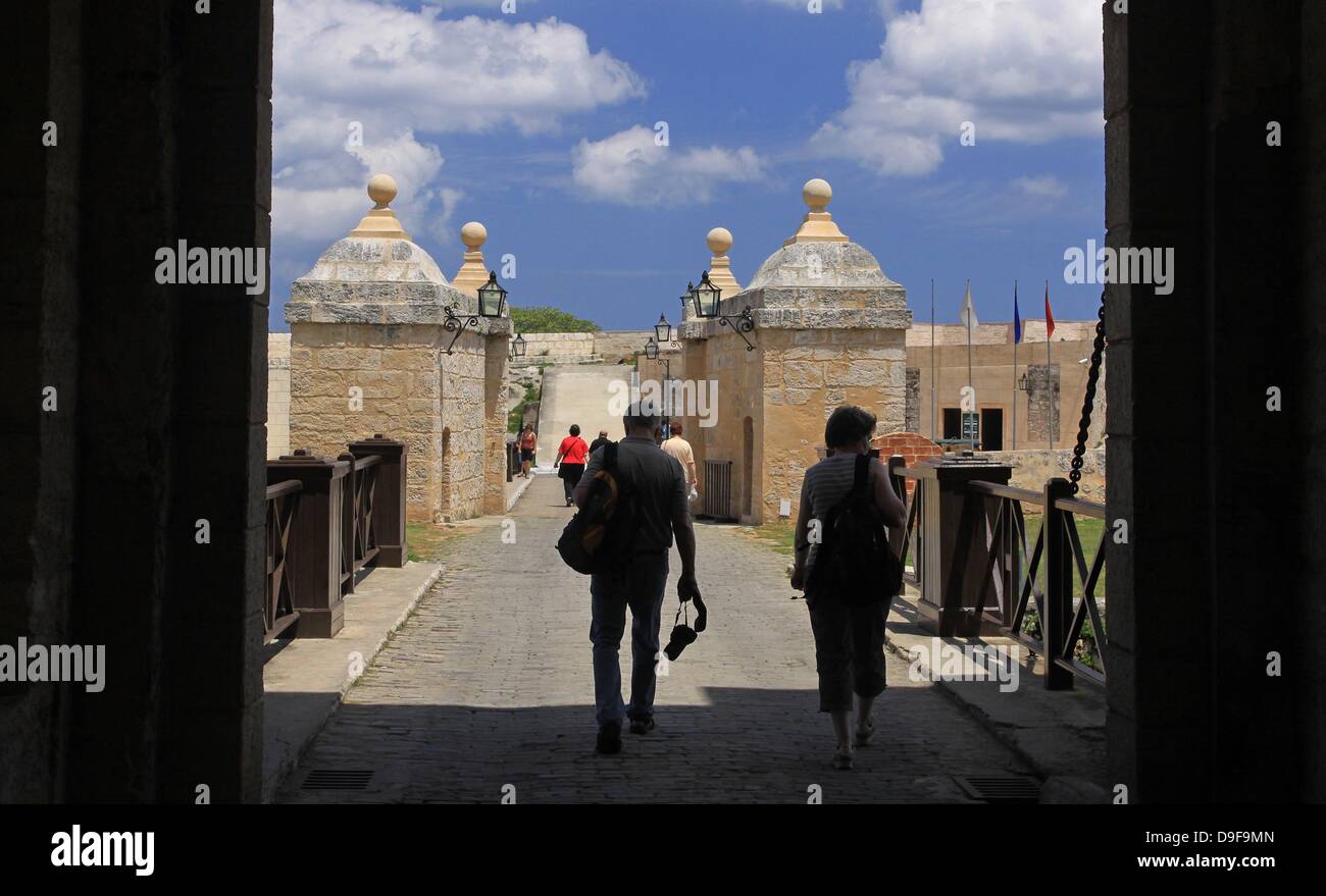 View of fortress Castillo de los Tres Reyes del Morro in the Cuban ...
