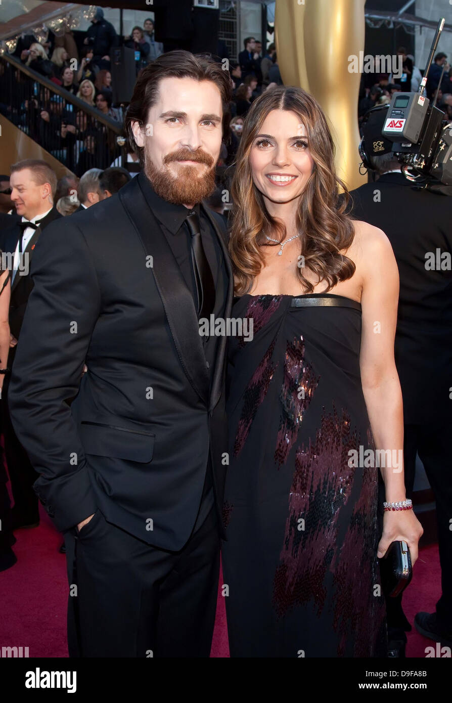 Actor Christian Bale and his wife Sibi Bale 83rd Annual Academy Awards ...