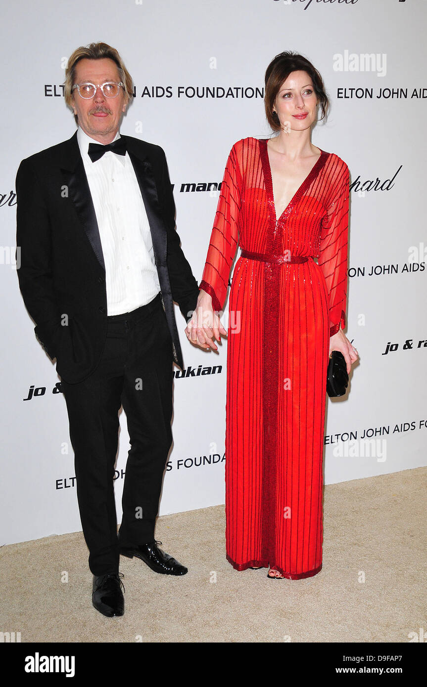 Gary Oldman and Alexandra Edenborough 19th Annual Elton John AIDS ...
