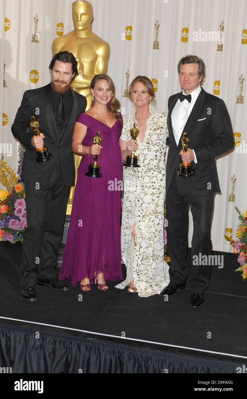 Christian Bale, Natalie Portman, Melissa Leo and Colin Firth 83rd ...
