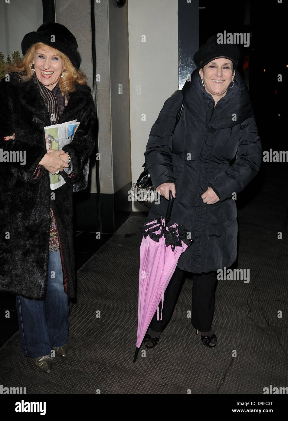 Anita Dobson and Lesley Joseph, at the Ivy club. London, England - 28. ...