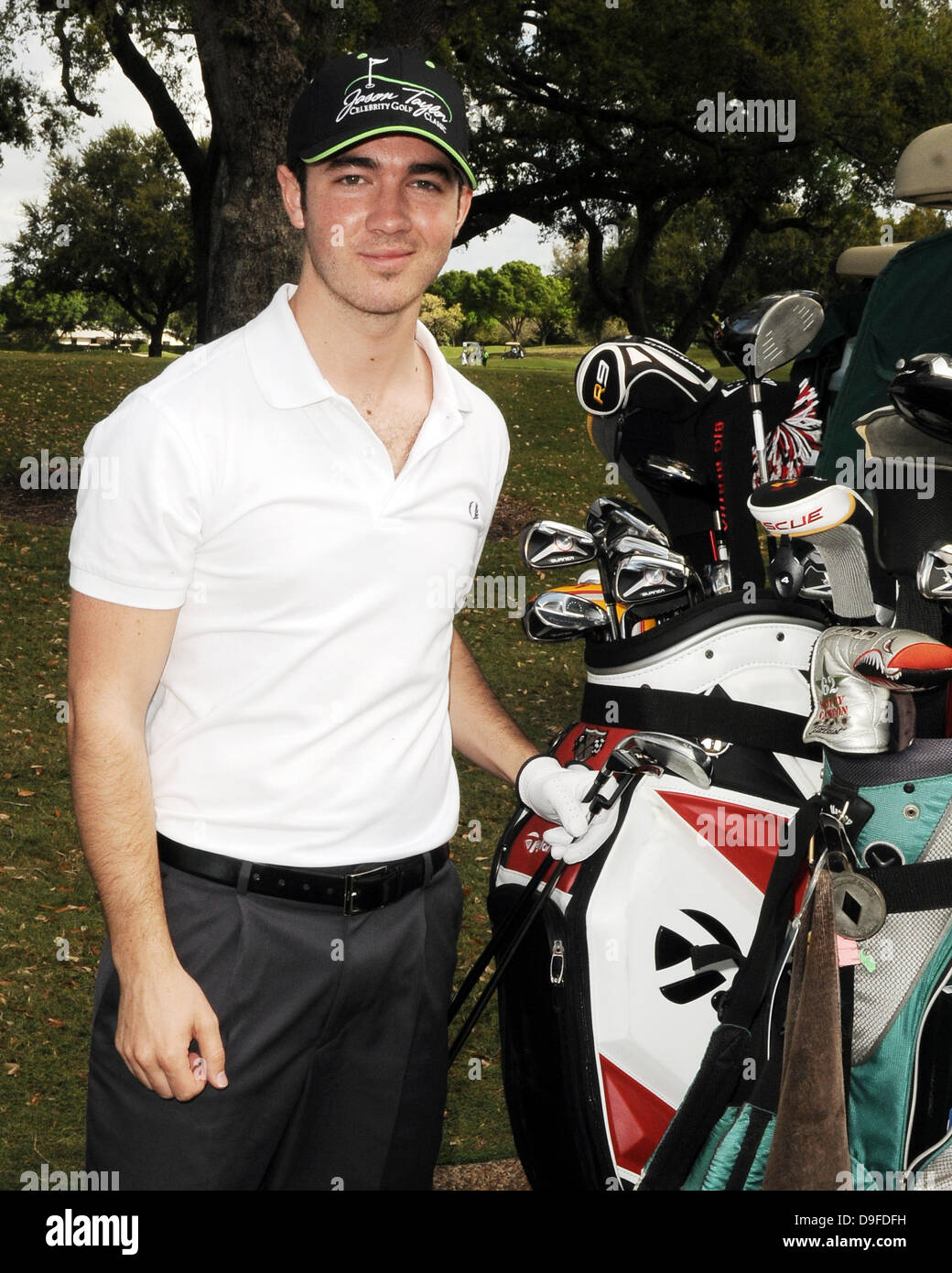 Kevin Jonas participates in the eighth annual Jason Taylor Celebrity ...