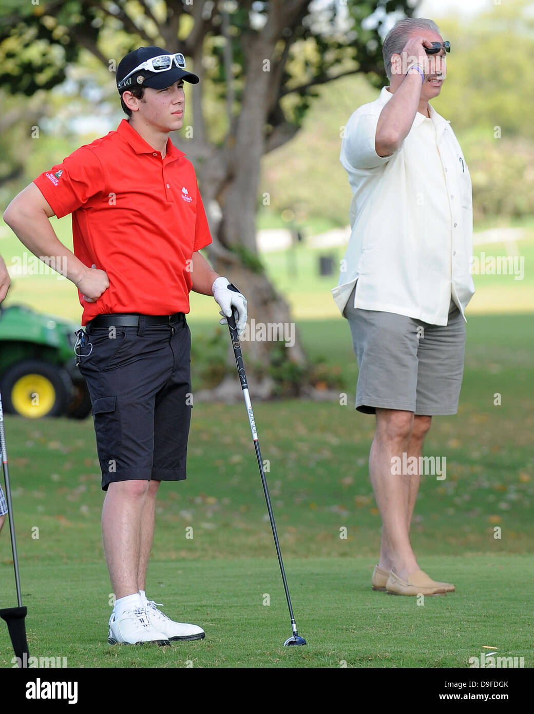 Nick Jonas participates in the eighth annual Jason Taylor Celebrity ...