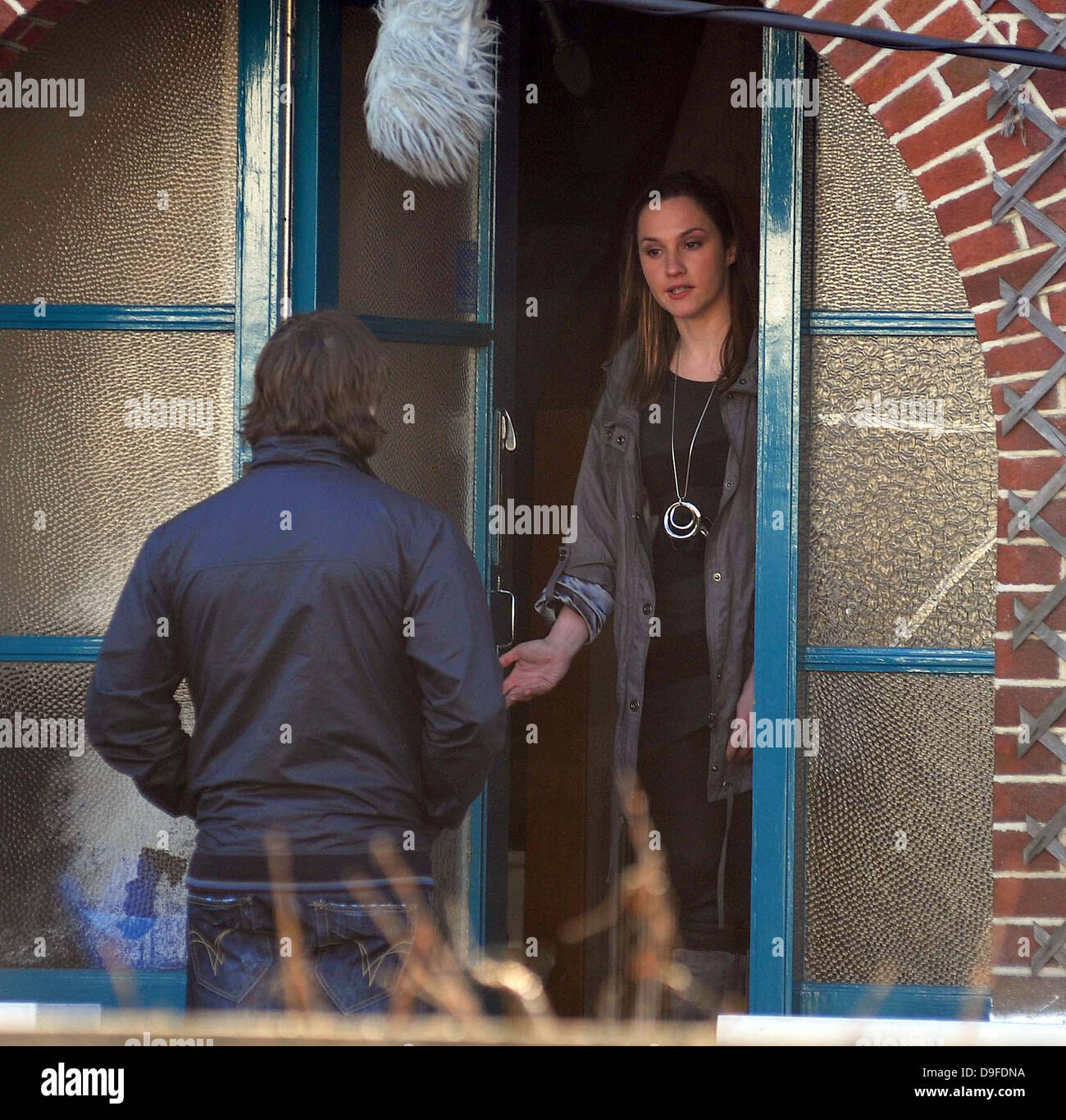 Ruth Bradley and irish actor Robert Sheehan (Misfits) on the first day ...