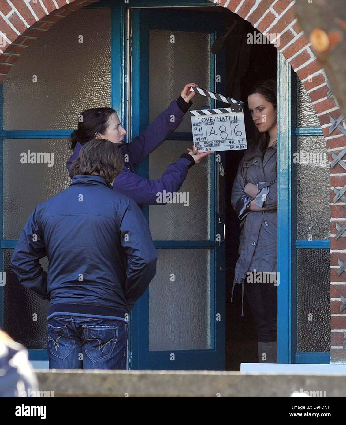 Ruth Bradley and irish actor Robert Sheehan (Misfits) on the first day ...