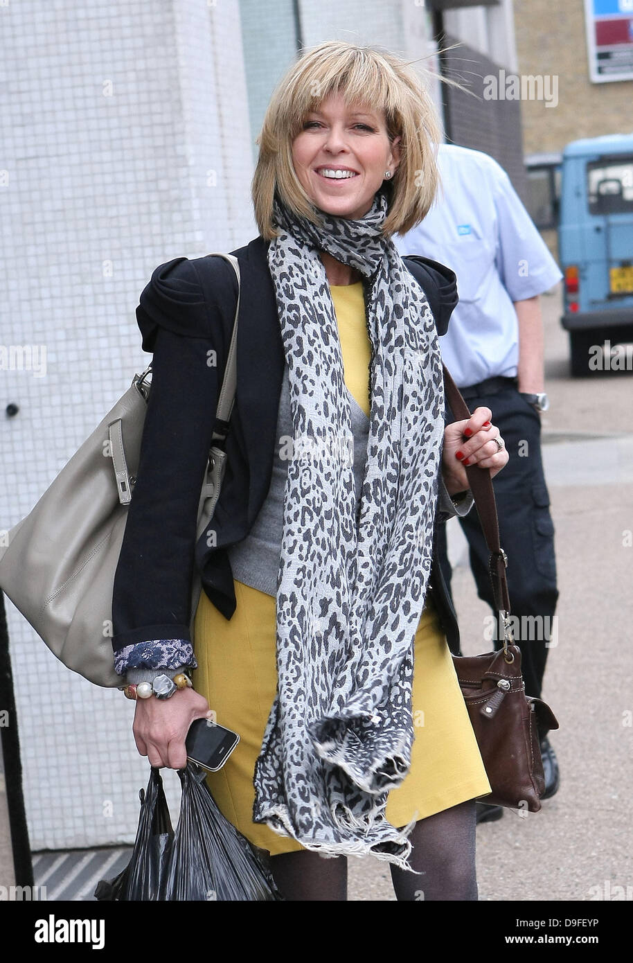 Kate Garraway at the ITV studios London, England - 02.03.11 Stock Photo ...
