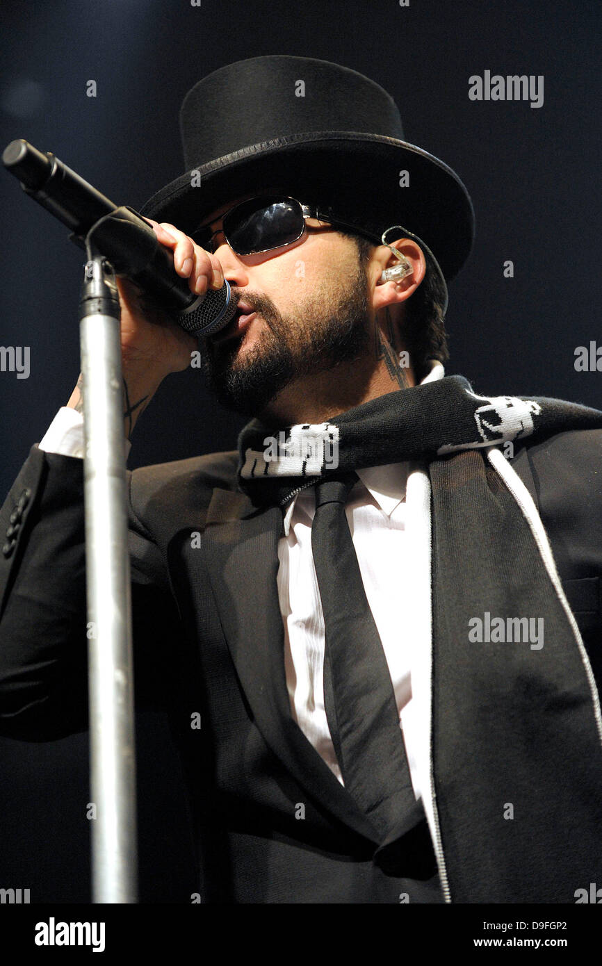 J.D. Fortune INXS performing on stage at the Sound Academy. Toronto ...