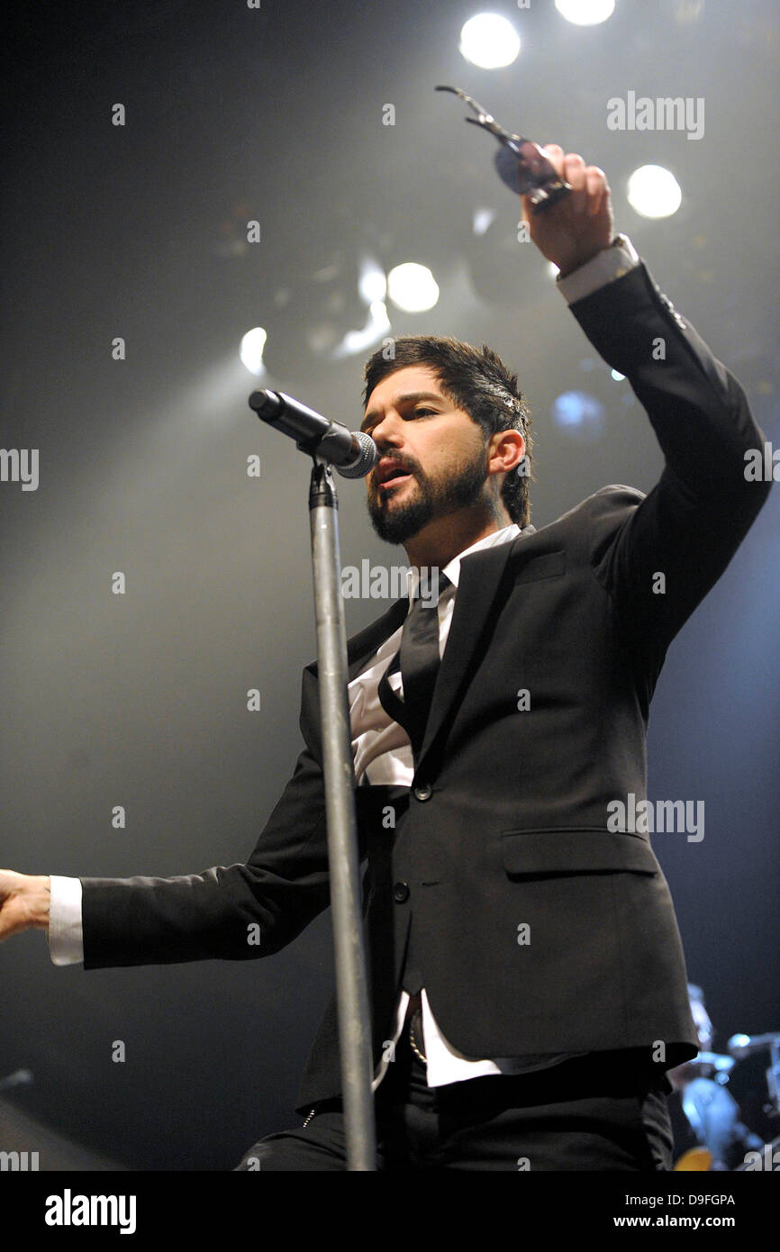 J.D. Fortune INXS performing on stage at the Sound Academy. Toronto ...