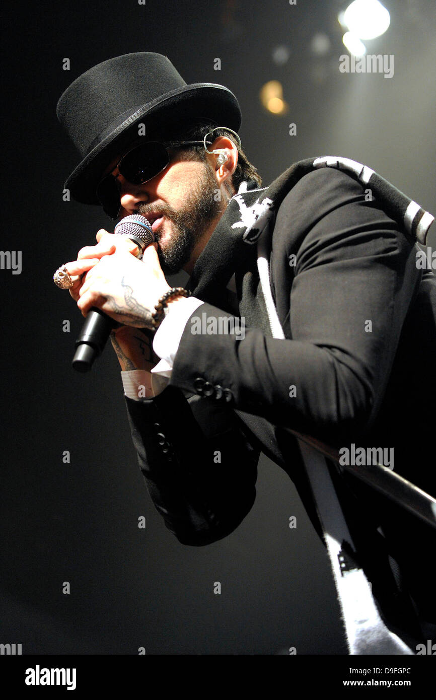 J.D. Fortune INXS performing on stage at the Sound Academy. Toronto ...