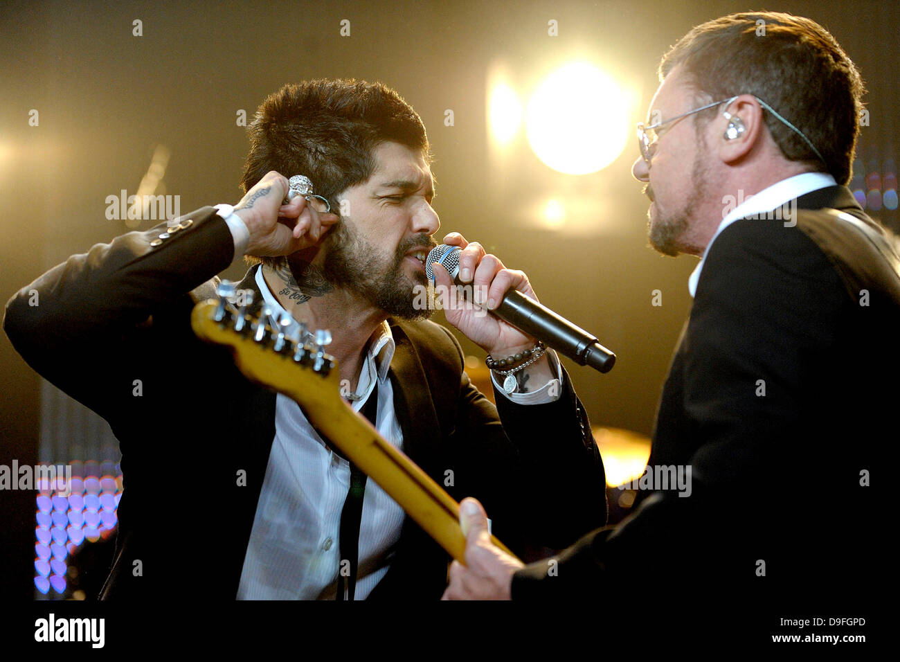 J.D. Fortune and Tim Farriss INXS performing on stage at the Sound ...