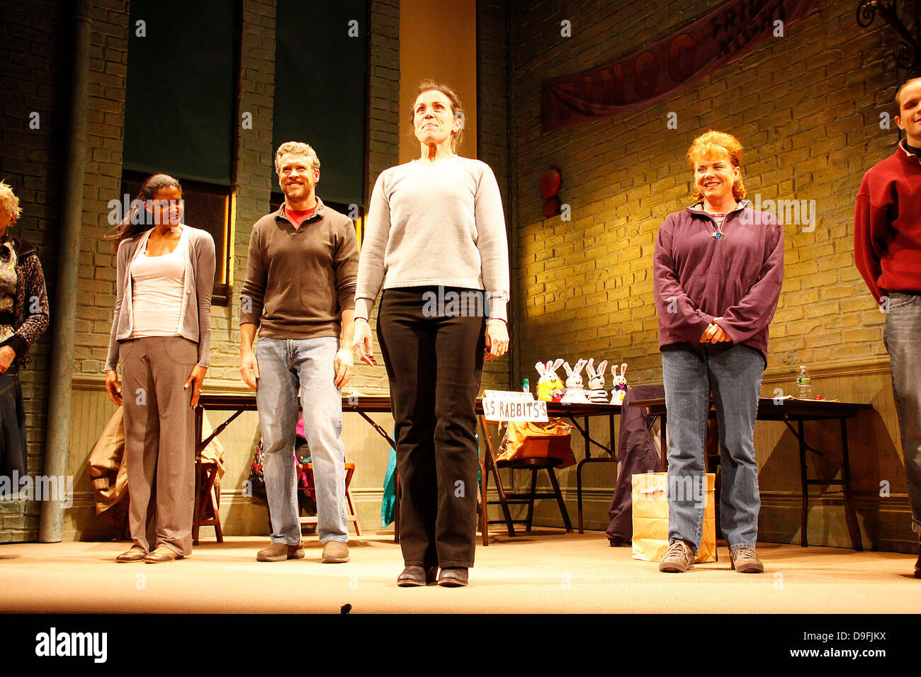 Renee Elise Goldsberry, Tate Donovan, Frances McDormand, Becky Ann Baker and Patrick Carroll on ...