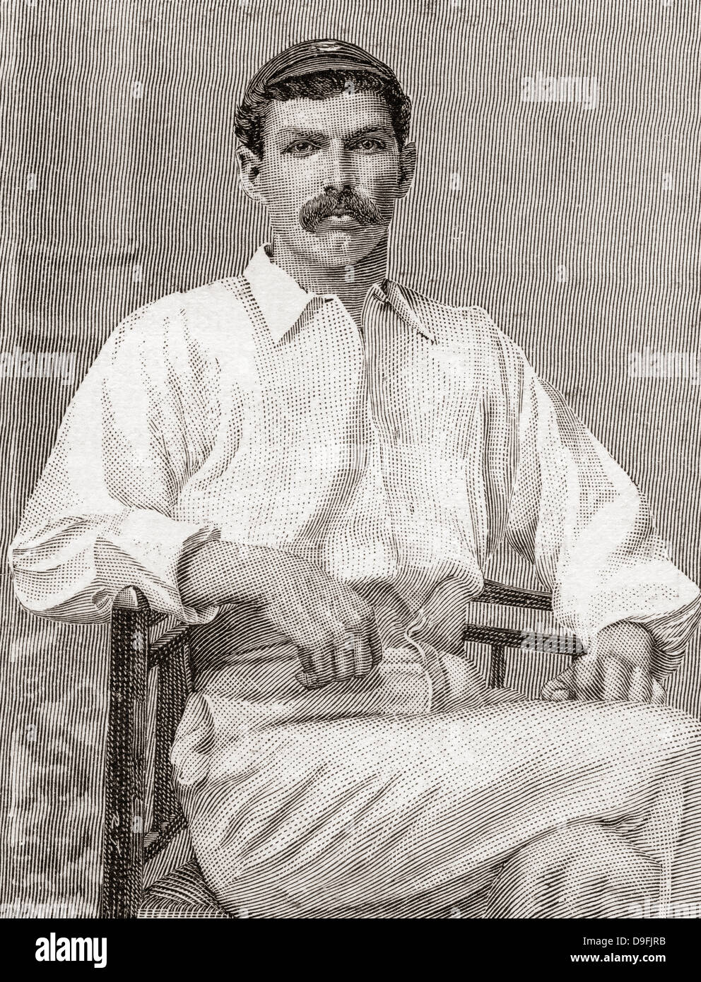 Tom Richardson, 1870– 1912. English cricketer Stock Photo - Alamy