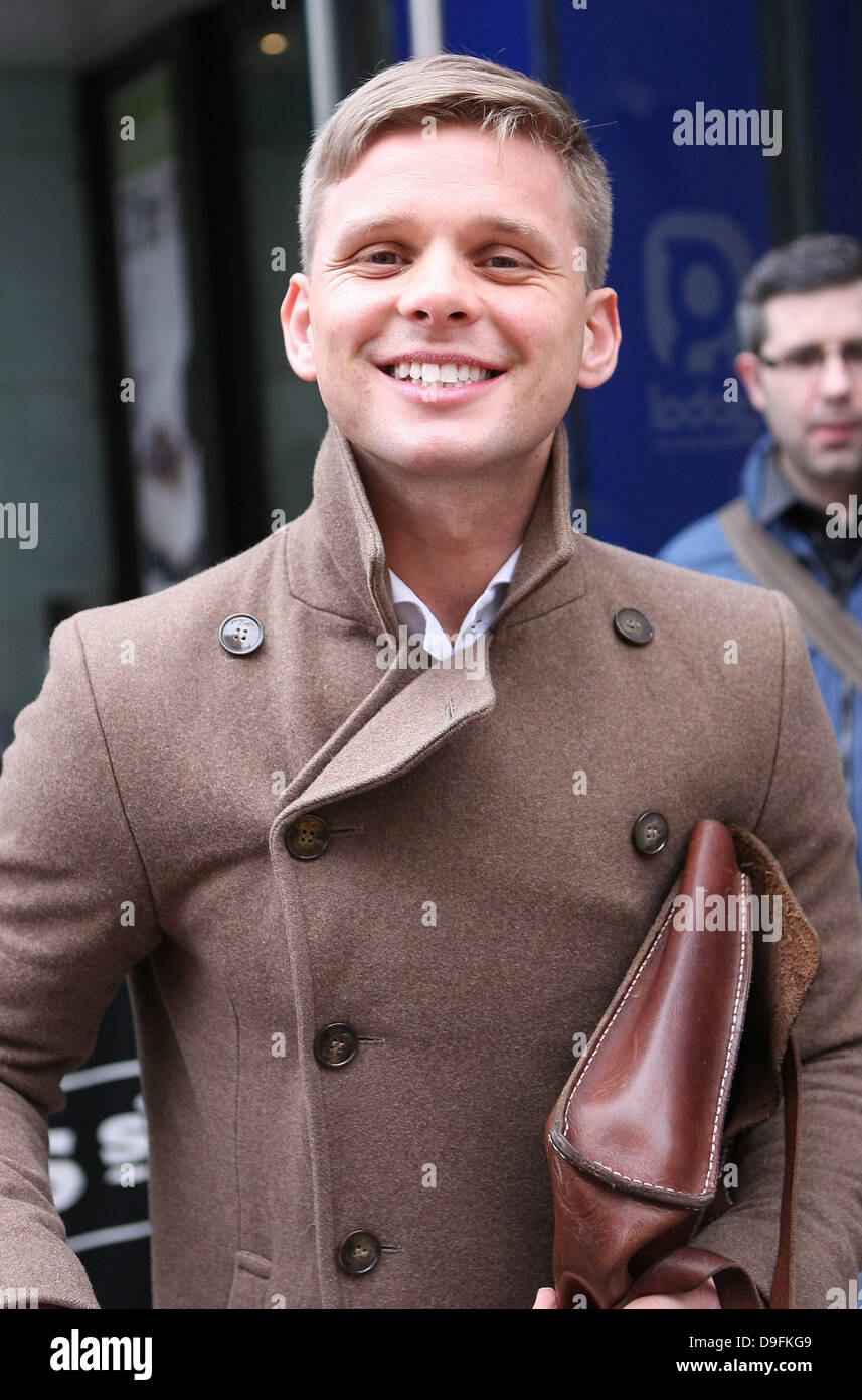 Jeff Brazier leaving the Heart FM studios after taking part in Have A ...